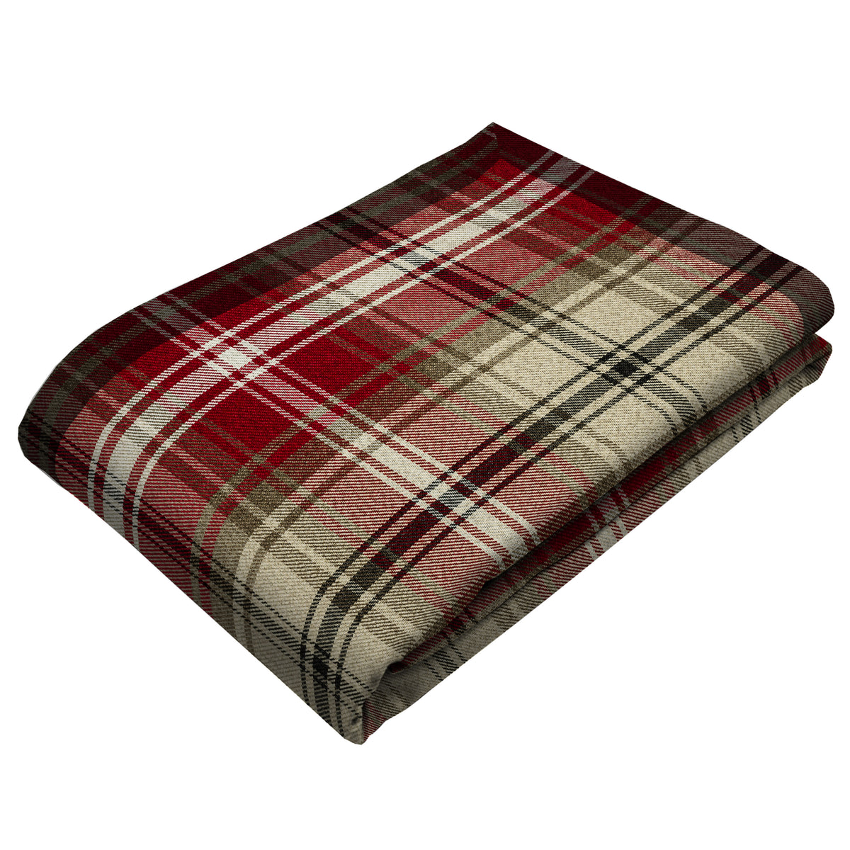 Check Pattern Red White Throw Blanket – McAlister Textiles